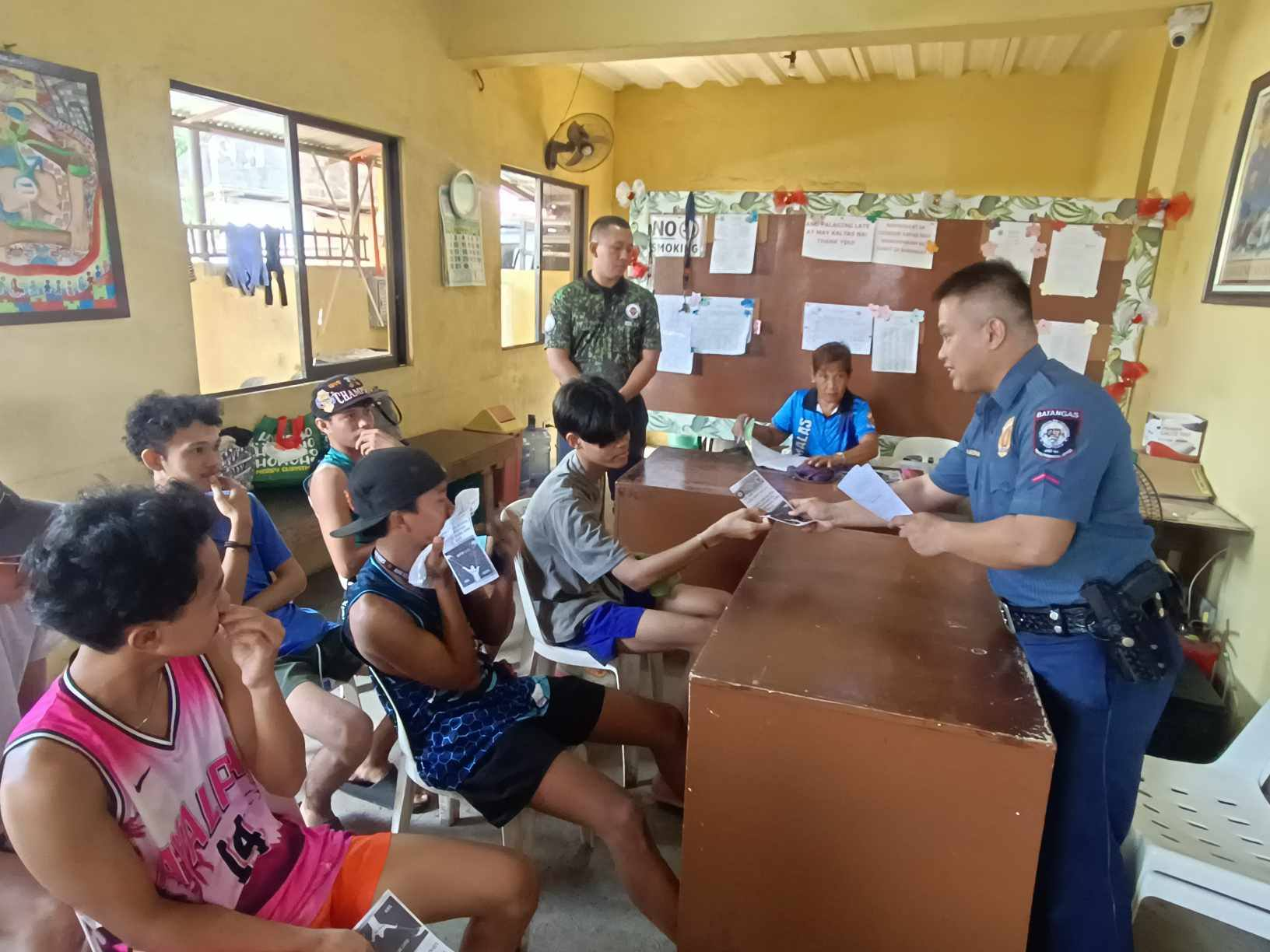 KKDAT-Gimalas Chapter nakiisa sa Information Drive ng Balayan PNP